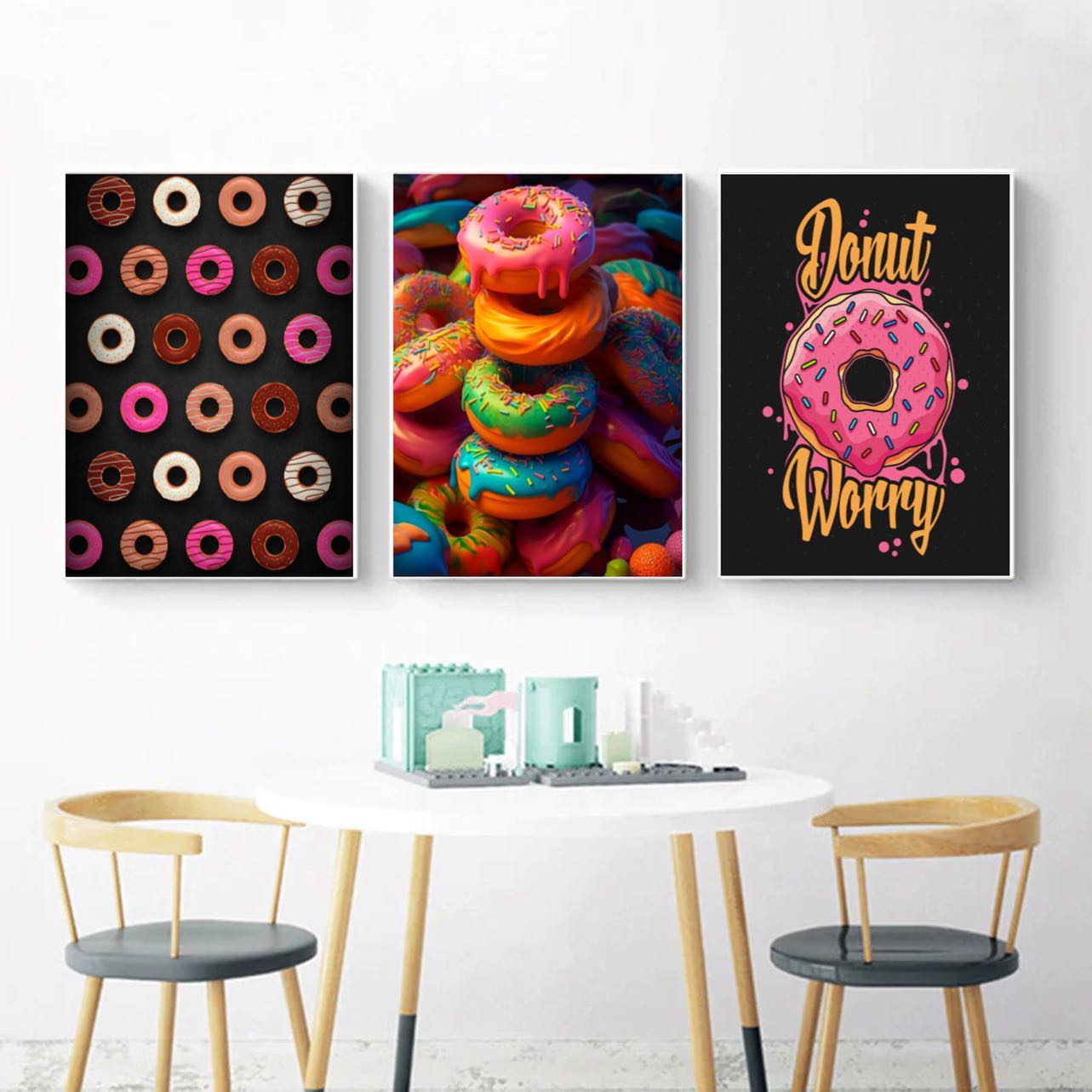 Colorfull donut Wall Frames – Frames Galleriaa
