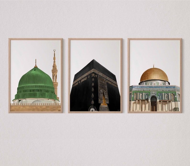 Islamic 3 Frames set – Frames Galleriaa